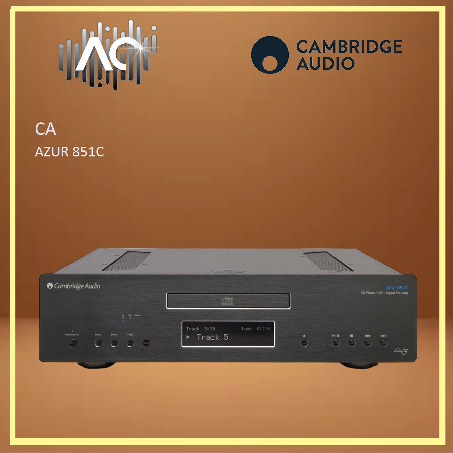 Cambridge Audio Azur 851C DAC/ digital Preamp/ CD Player (Silver/Black ...