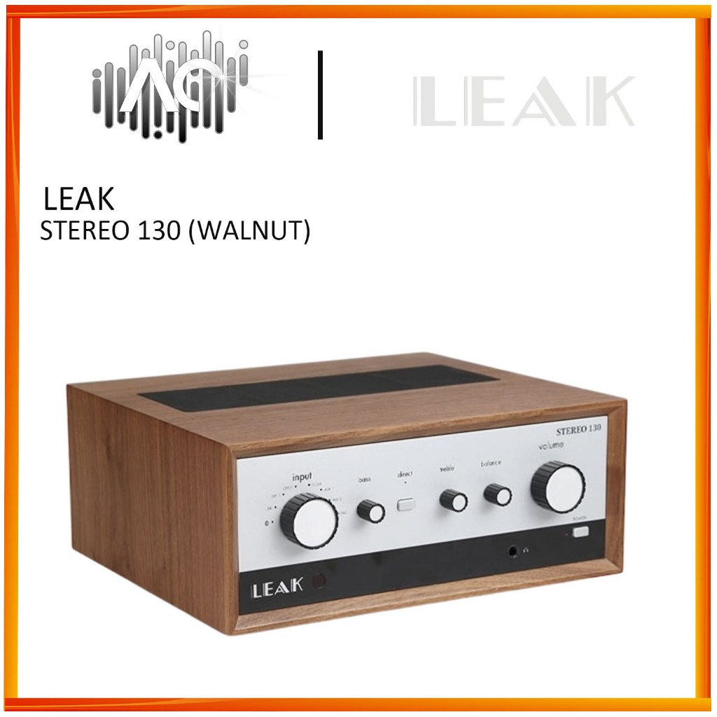 Leak Stereo 130 Integrated Amplifier - Walnut - Audio Concept