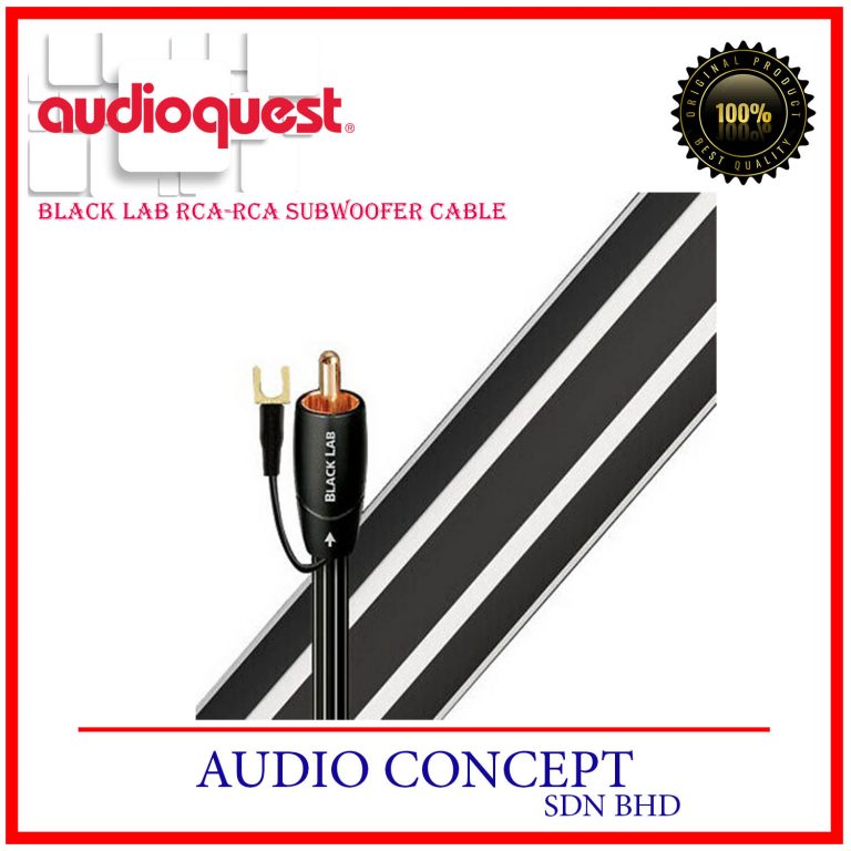 AudioQuest Black Lab Rca-Rca Subwoofer Cable - Audio Concept