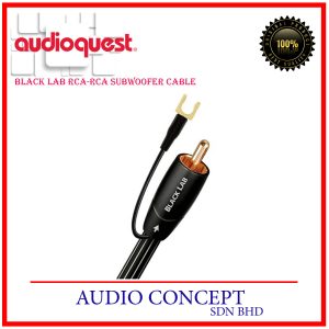 AudioQuest Black Lab Rca-Rca Subwoofer Cable - Audio Concept