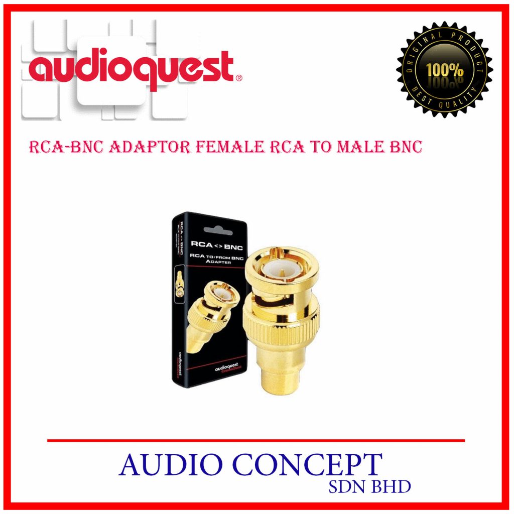 AudioQuest RCA-BNC Adaptor Female RCA to Male BNC - Audio Concept