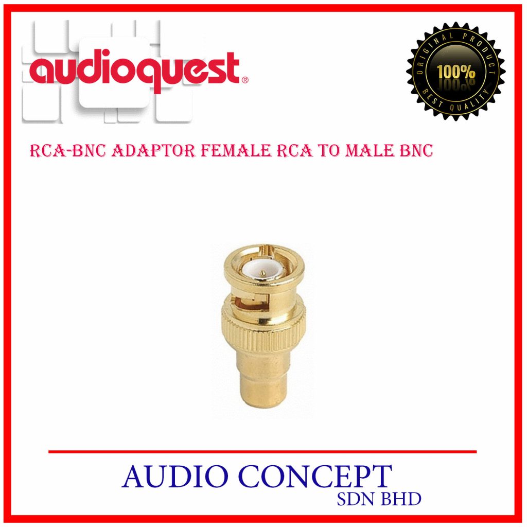 AudioQuest RCA-BNC Adaptor Female RCA to Male BNC - Audio Concept