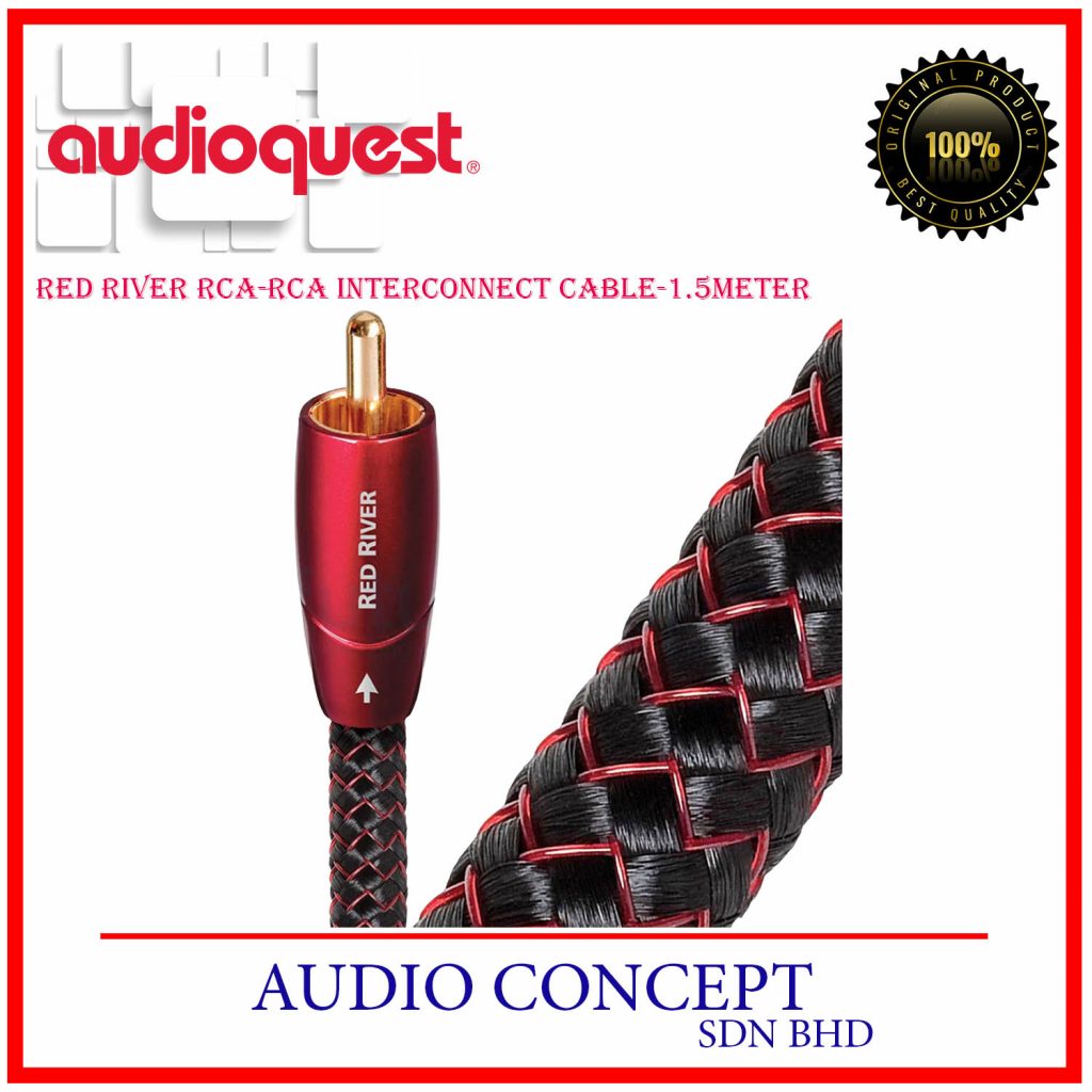 AudioQuest Red River RCA-RCA Interconnect Cable-1.5Meter - Audio Concept