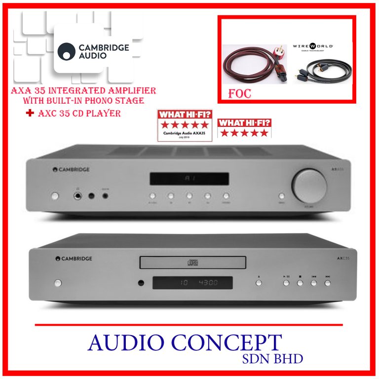 Cambridge Audio AXC35 CD Player + AXA35 Integrated Amplifier + Free ...