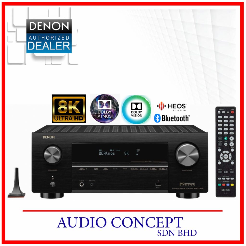 Denon AVC-X3700H 8K Ultra HD 9.2 Channel/11.2 Preamp Out AV Receiver ...