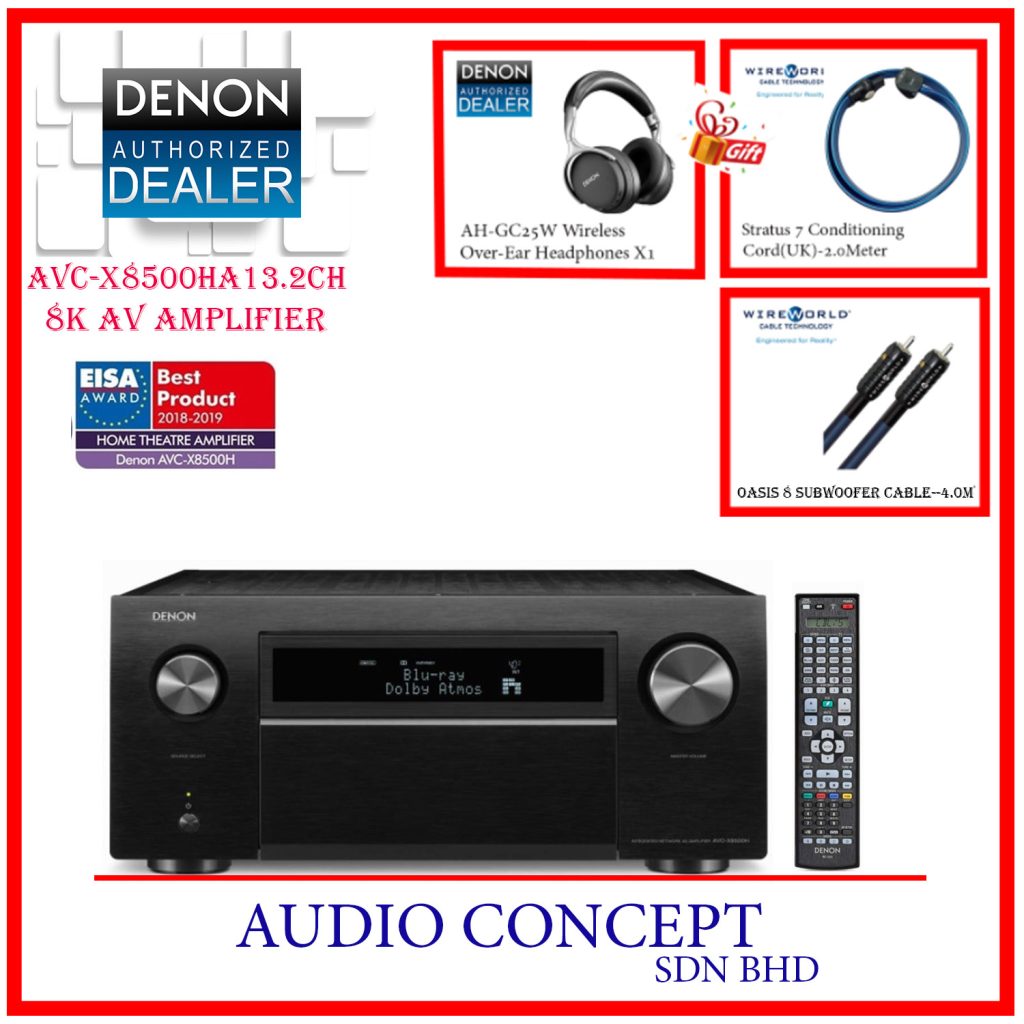 Denon AVC -X8500HA 13.2 Channel 8K AV Amplifier +Free Gift - Audio Concept