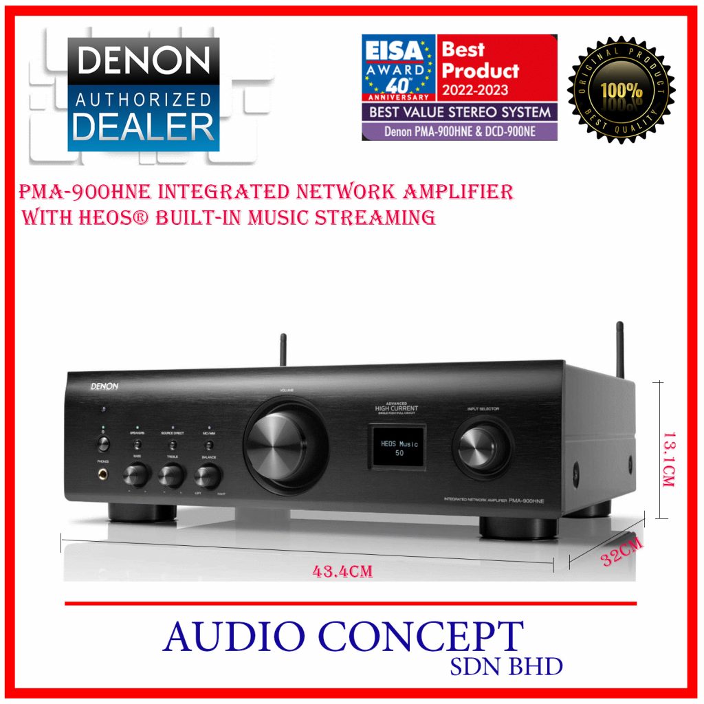 Denon PMA-900HNE Integrated Network Amplifier With HEOS® Built-In Music ...