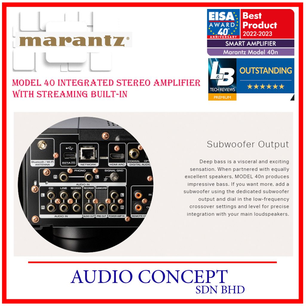 Marantz Model 40N Integrated Stereo Amplifier With Streaming Built-In ...
