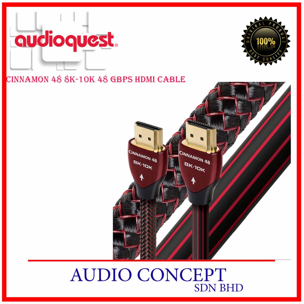 AudioQuest Cinnamon 48 8K-10K 48 GBPS HDMI Cable - Audio Concept