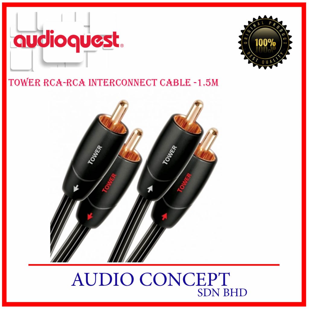 AudioQuest Tower RCA-RCA Interconnect Cable - Audio Concept