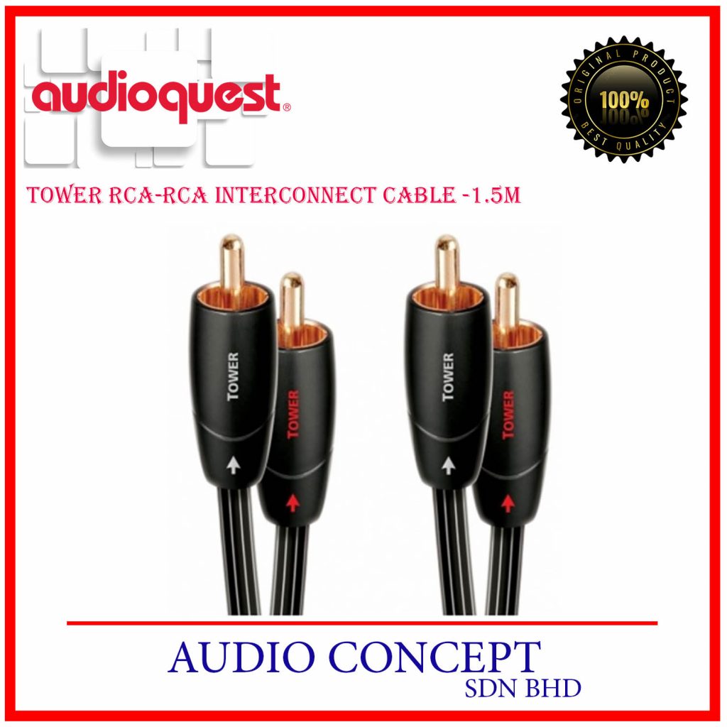 AudioQuest Tower RCA-RCA Interconnect Cable - Audio Concept