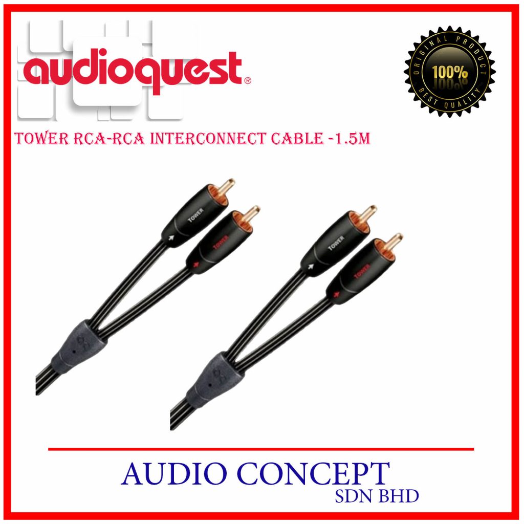 AudioQuest Tower RCA-RCA Interconnect Cable - Audio Concept