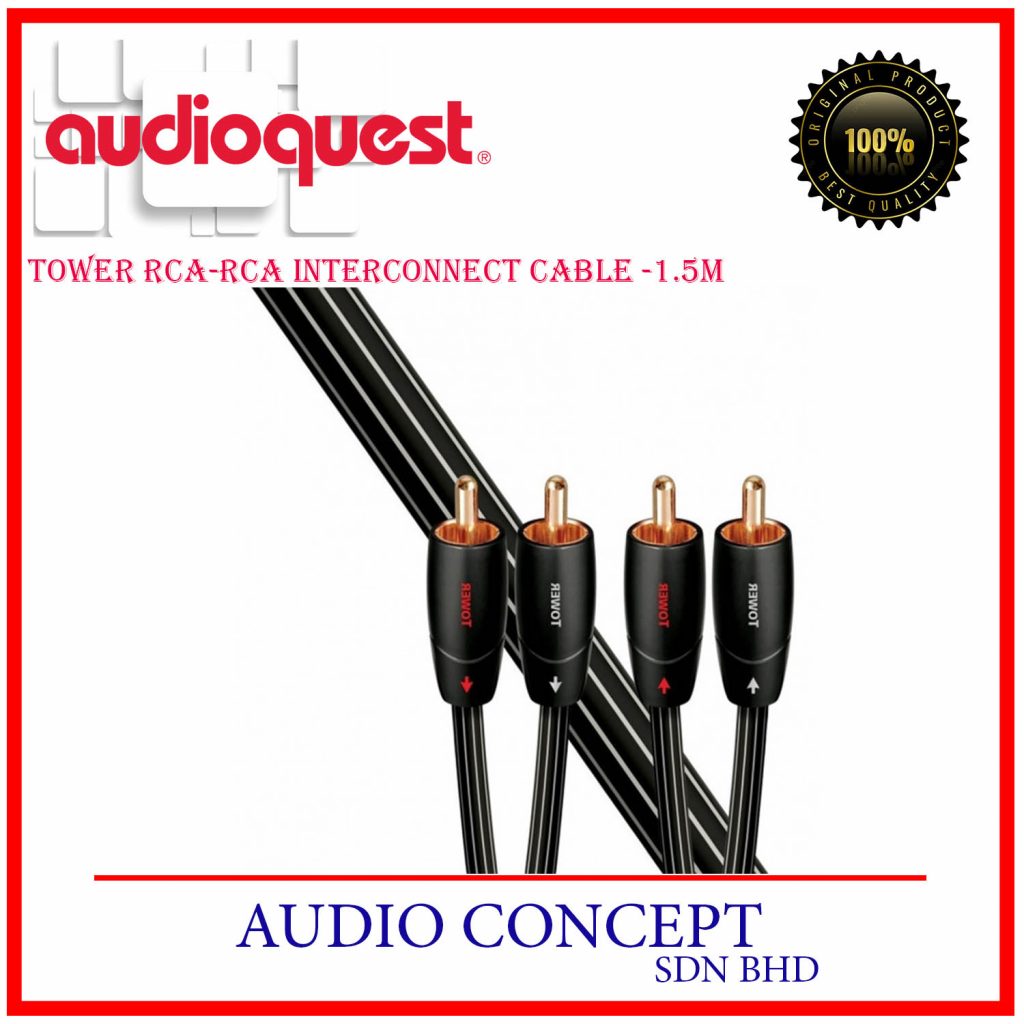 AudioQuest Tower RCA-RCA Interconnect Cable - Audio Concept