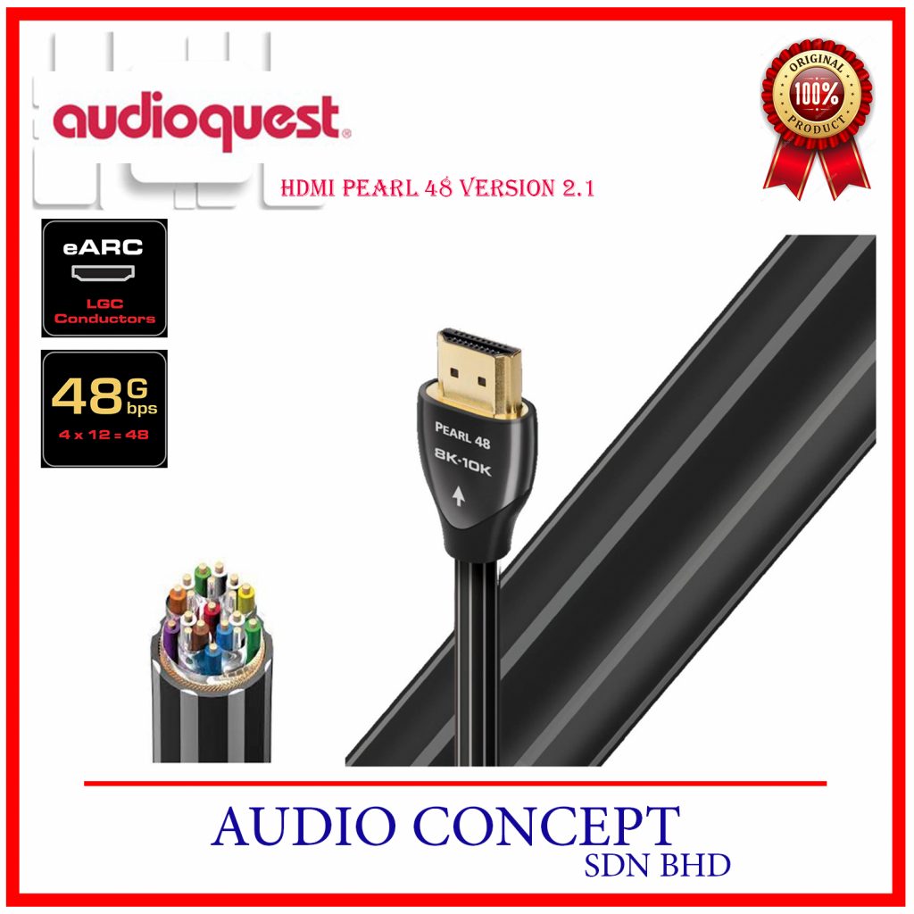 AudioQuest Pearl 48 Version 2.1 HDMI Cable - Audio Concept