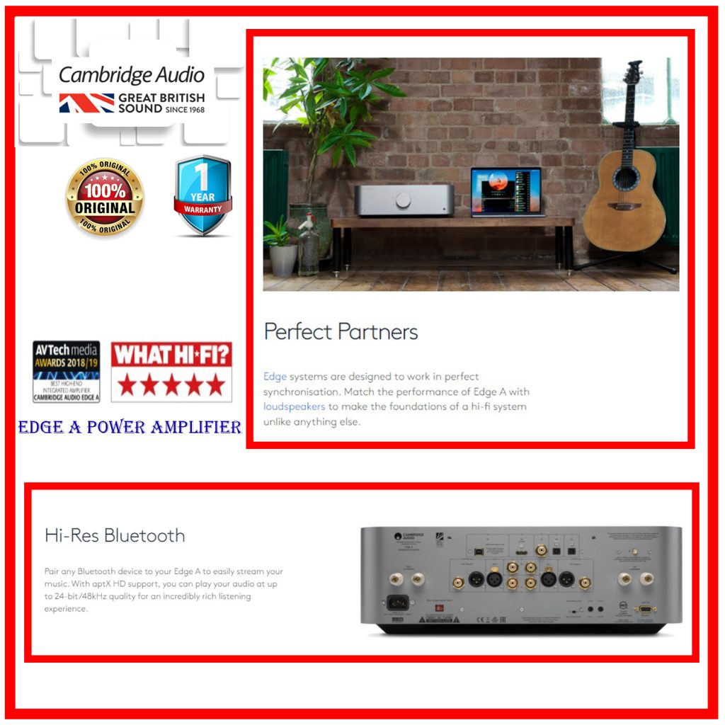 Cambridge Audio Edge A Integrated Amplifier - Audio Concept