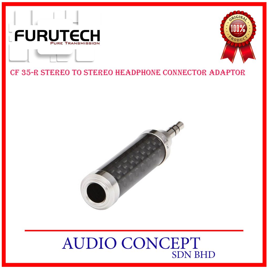 Furutech CF35 (R) Rhodium Plated-R Stereo To Stereo Adaptor - Audio Concept