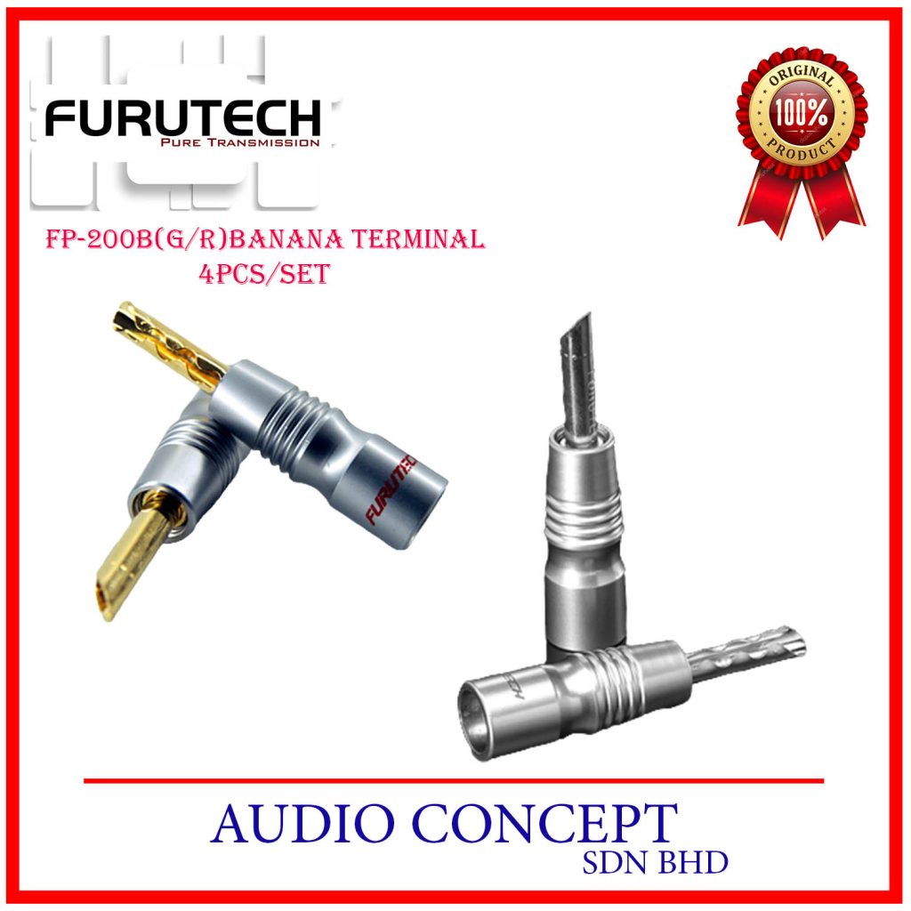 Furutech FP-200B(Rhodium/Gold)Banana Terminal (4pcs/set) - Audio Concept