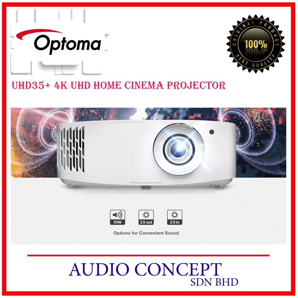 Optoma UHD35+ 4K UHD Projector - Audio Concept