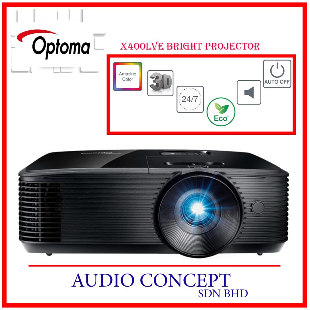 Optoma X400LVE Bright Projector - Audio Concept