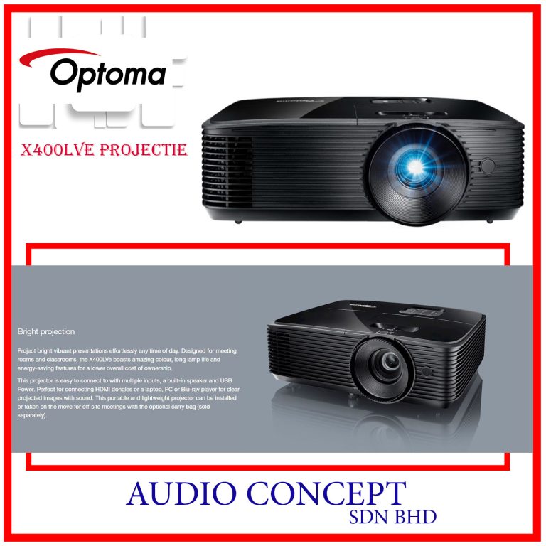 Optoma X400LVE Bright Projector - Audio Concept
