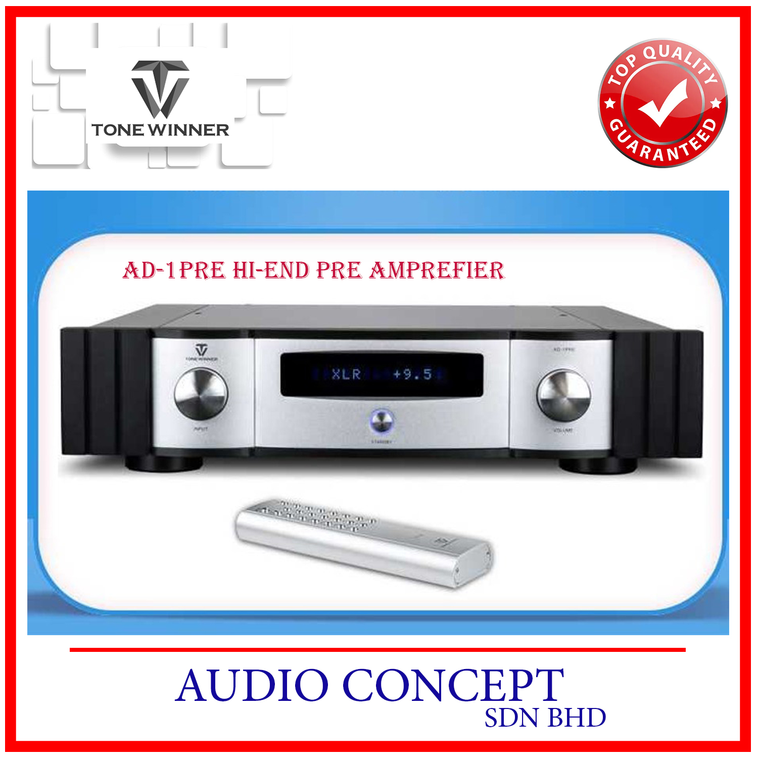 ToneWinner AD-1PRE Audiophile Preamp Decoding Pre-Amplifier - Audio Concept