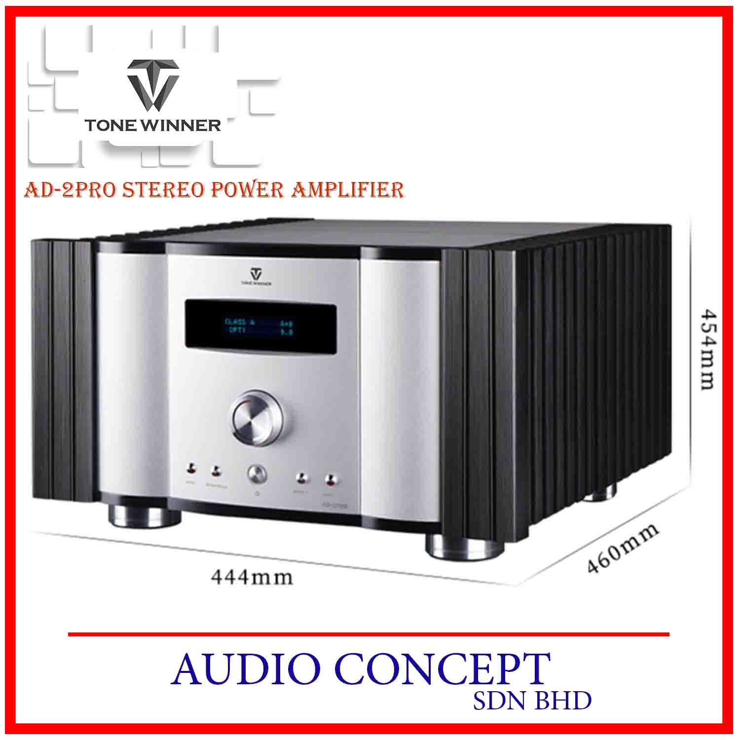ToneWinner AD-2PRO Stereo Power Amplifier - Audio Concept