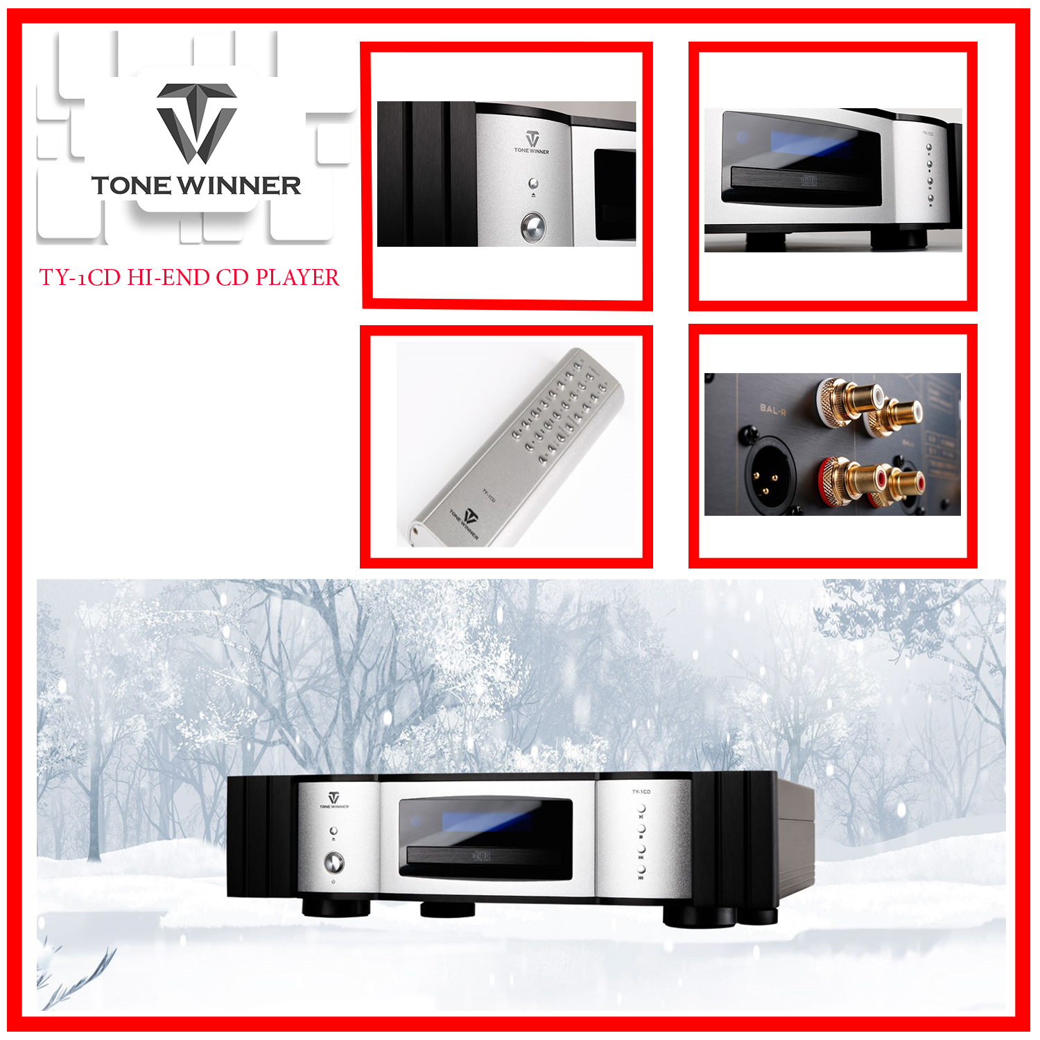 ToneWinner TY-1 CD Hi-End CD Player - Audio Concept