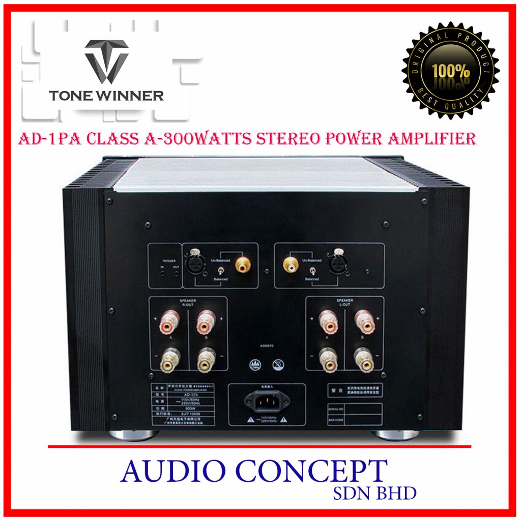 ToneWinner AD-1PA Class A/300Watts Stereo Power Amplifier - Audio Concept