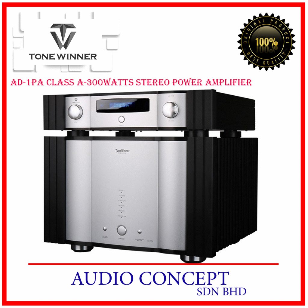 ToneWinner AD-1PA Class A/300Watts Stereo Power Amplifier - Audio Concept