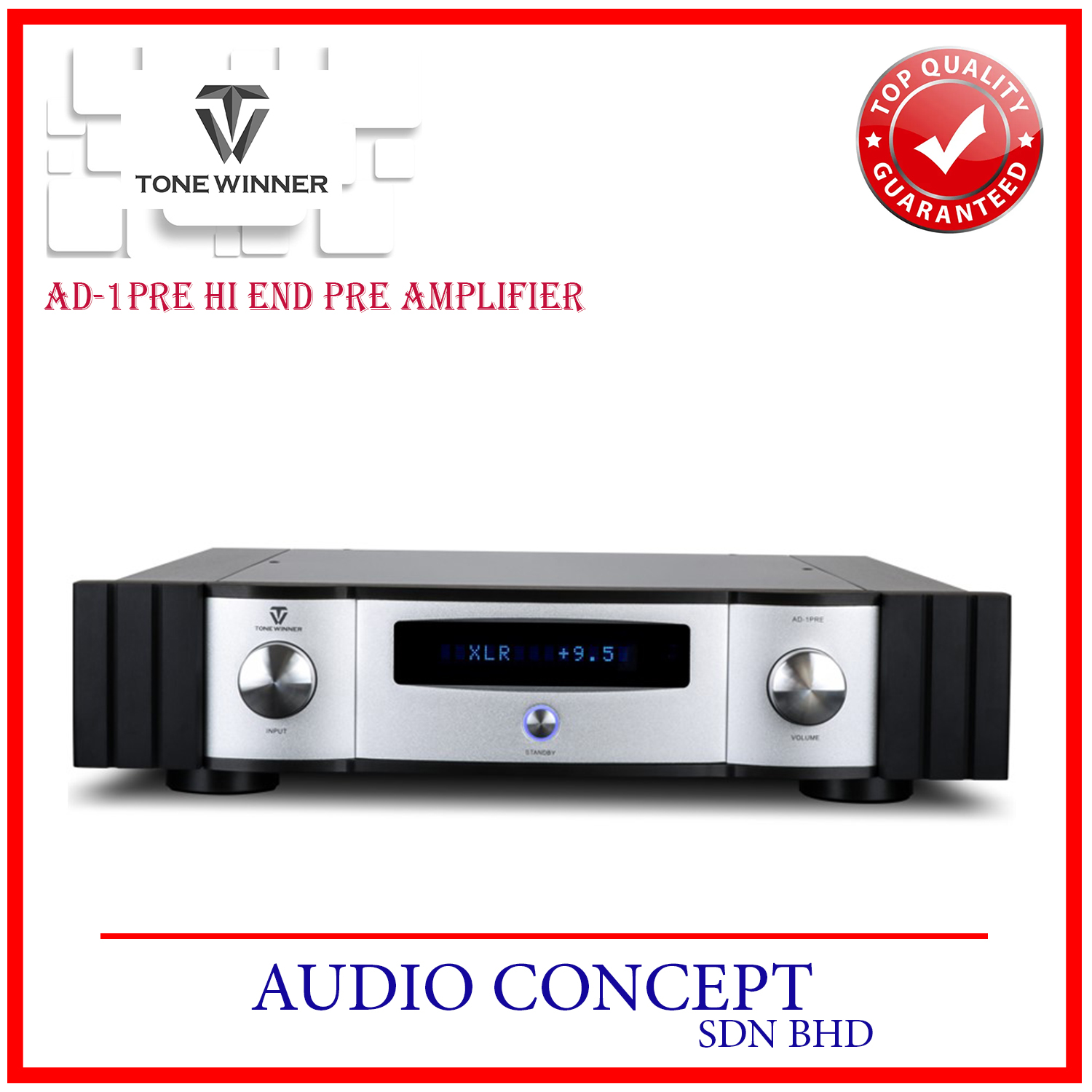 ToneWinner AD-1PRE Audiophile Preamp Decoding Pre-Amplifier - Audio Concept