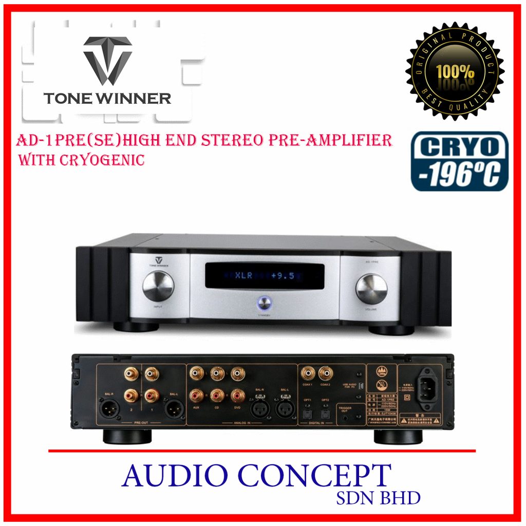 ToneWinner AD-1PRE (SE)High-End Stereo Pre-Amplifier With Cryogenic ...