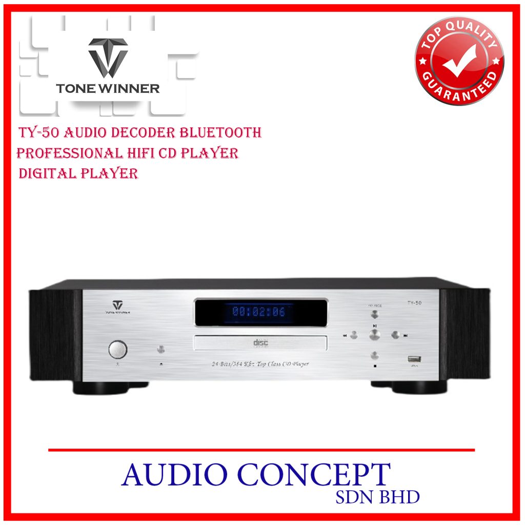 Tonewinner TY-50 Audio Decoder Bluetooth Professional HIFI CD Player Digital Player - Audio Concept