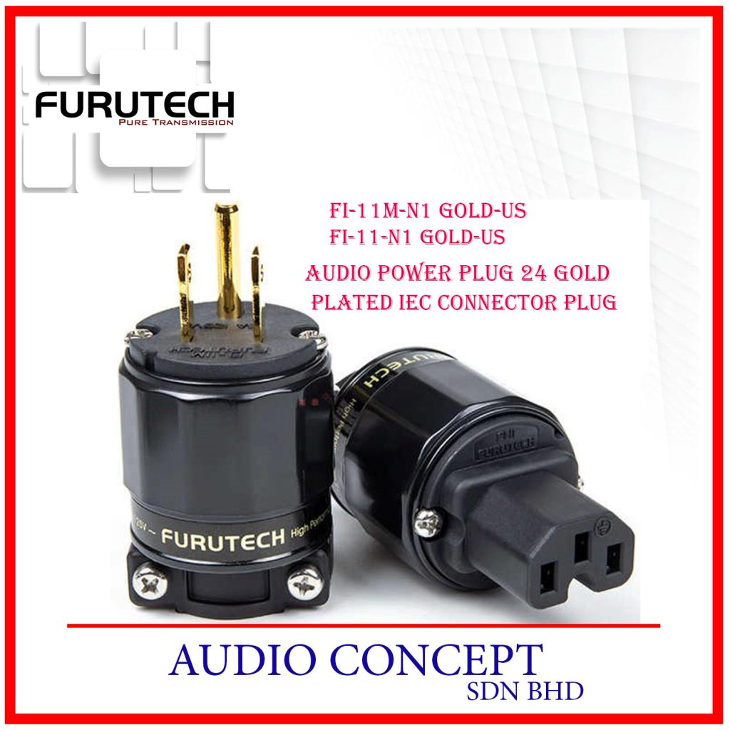 Furutech FI-11M-N1(G) Audio Power Plug 24K Gold plated IEC Connector ...
