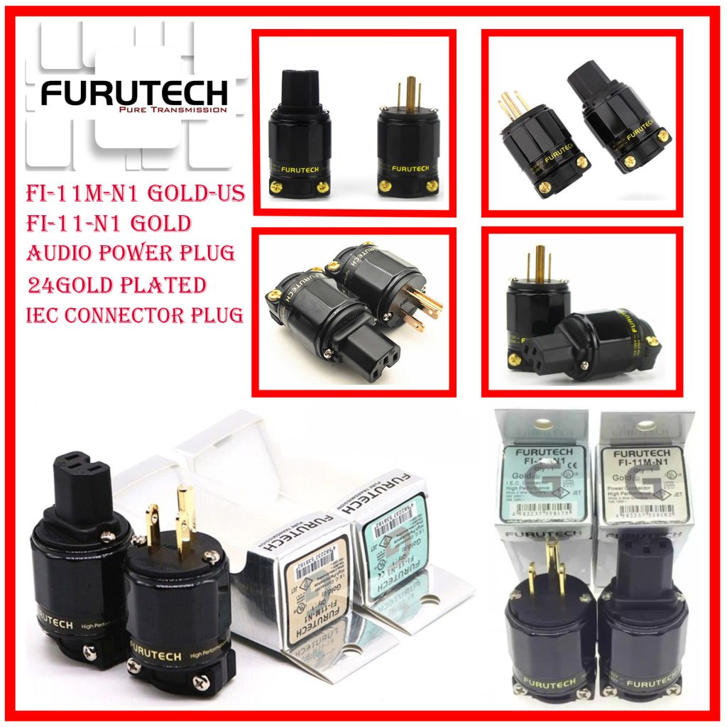 Furutech FI-11M-N1(G) Audio Power Plug 24K Gold plated IEC Connector ...