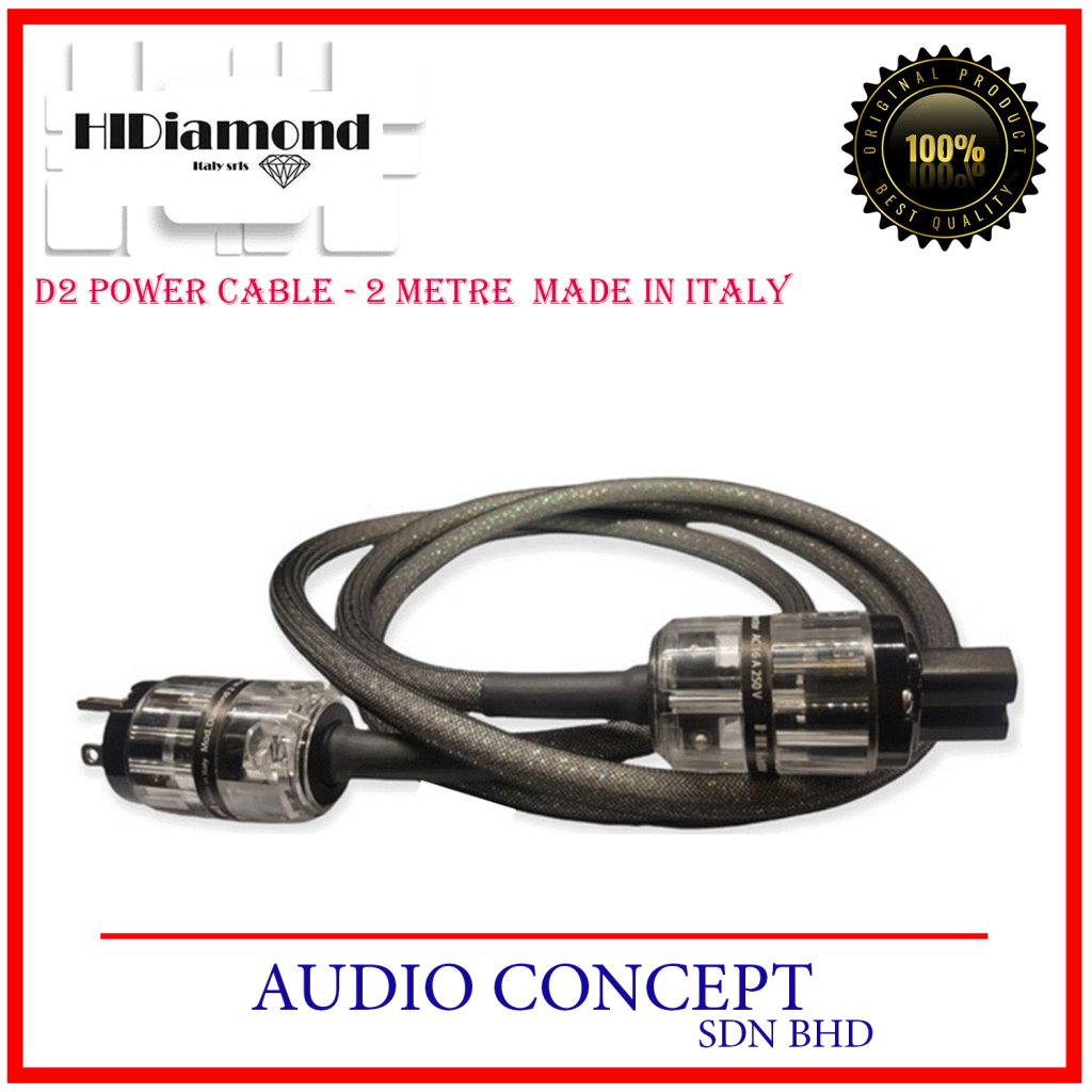 HIDiamond Power Cable Diamond 2 (2 Metre) Made In Italy - Audio Concept