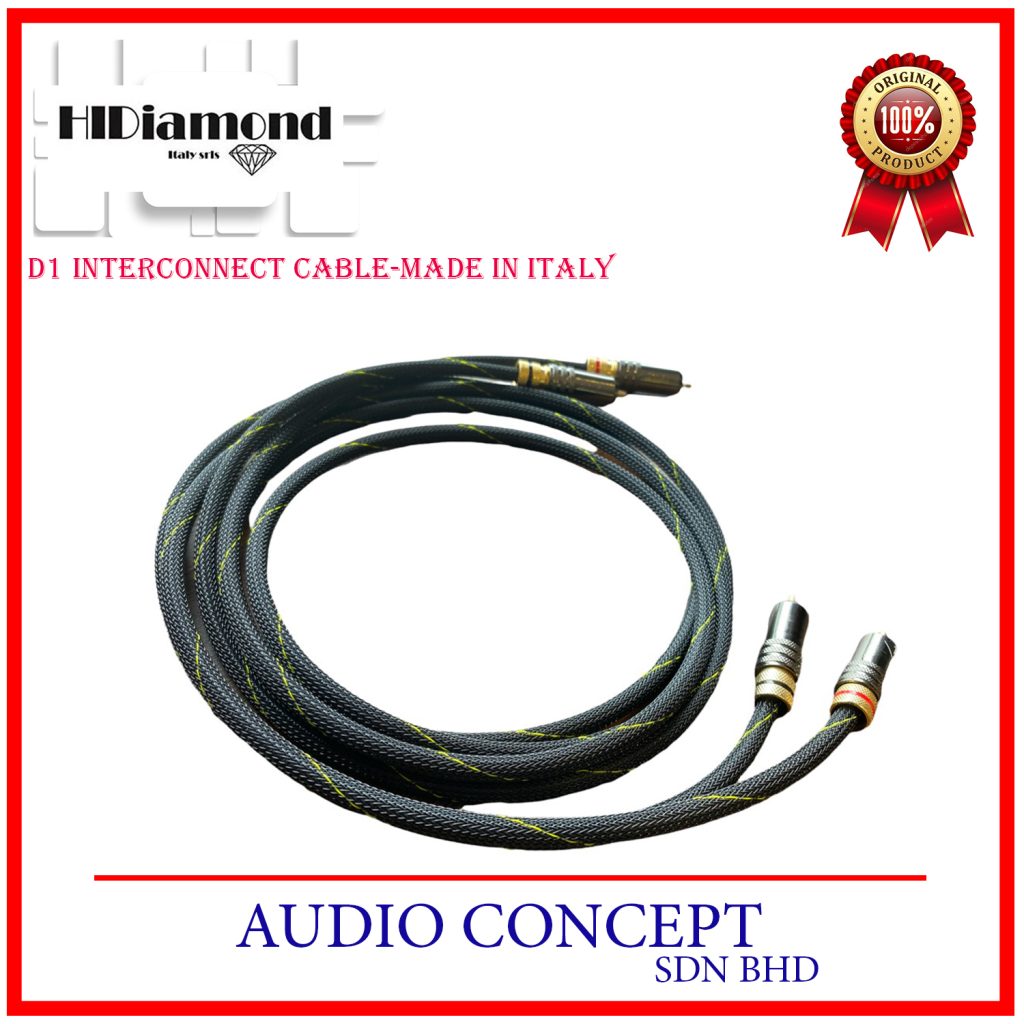 HiDiamond D1 Interconnect Cable (Made in Italy) - Audio Concept
