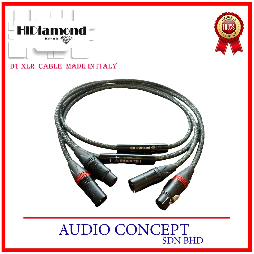 HiDiamond D1 XLR Cable (1.5Metre) Made In Italy - Audio Concept
