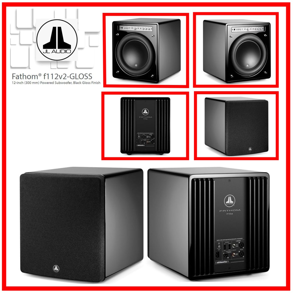 JL Audio Fathom® F112v2 12" Powered Subwoofer (Gloss Black) - Audio Concept