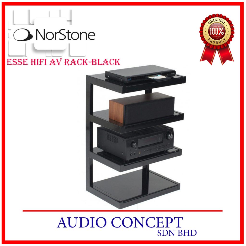 Norstone Esse Hifi AV Rack (Black) - Audio Concept