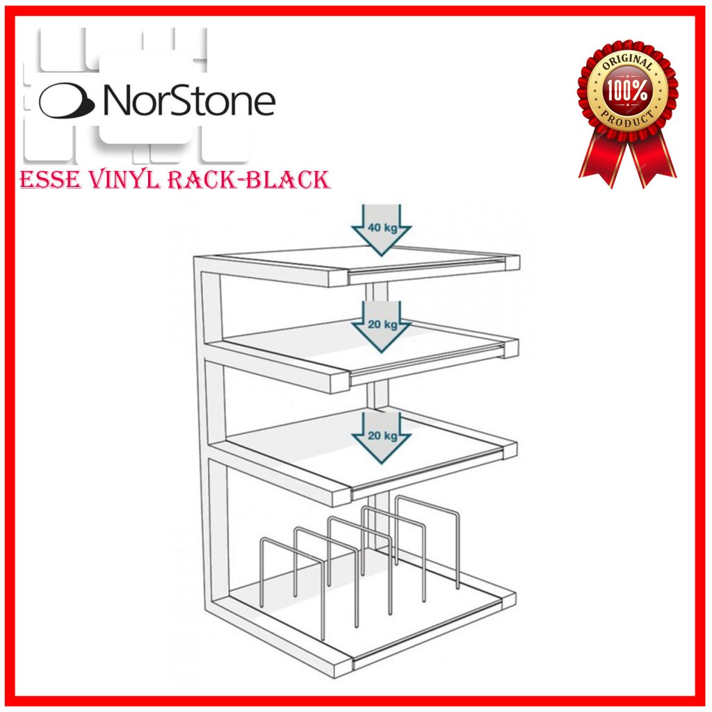 Norstone Esse Hifi AV Rack (Black) - Audio Concept