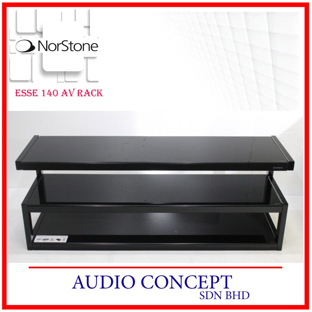 Norstone Esse 140 Av Rack (Black) - Audio Concept