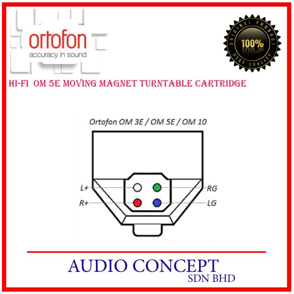 Ortofon OM 5E Moving Magnet Phono Catridge -Made In Denmark - Audio Concept