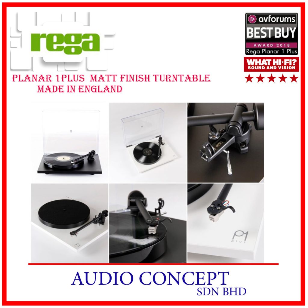 Rega Planar 1 Plus Matt Finish Turntable (Built-In Phono EQ)+Free Gift ...