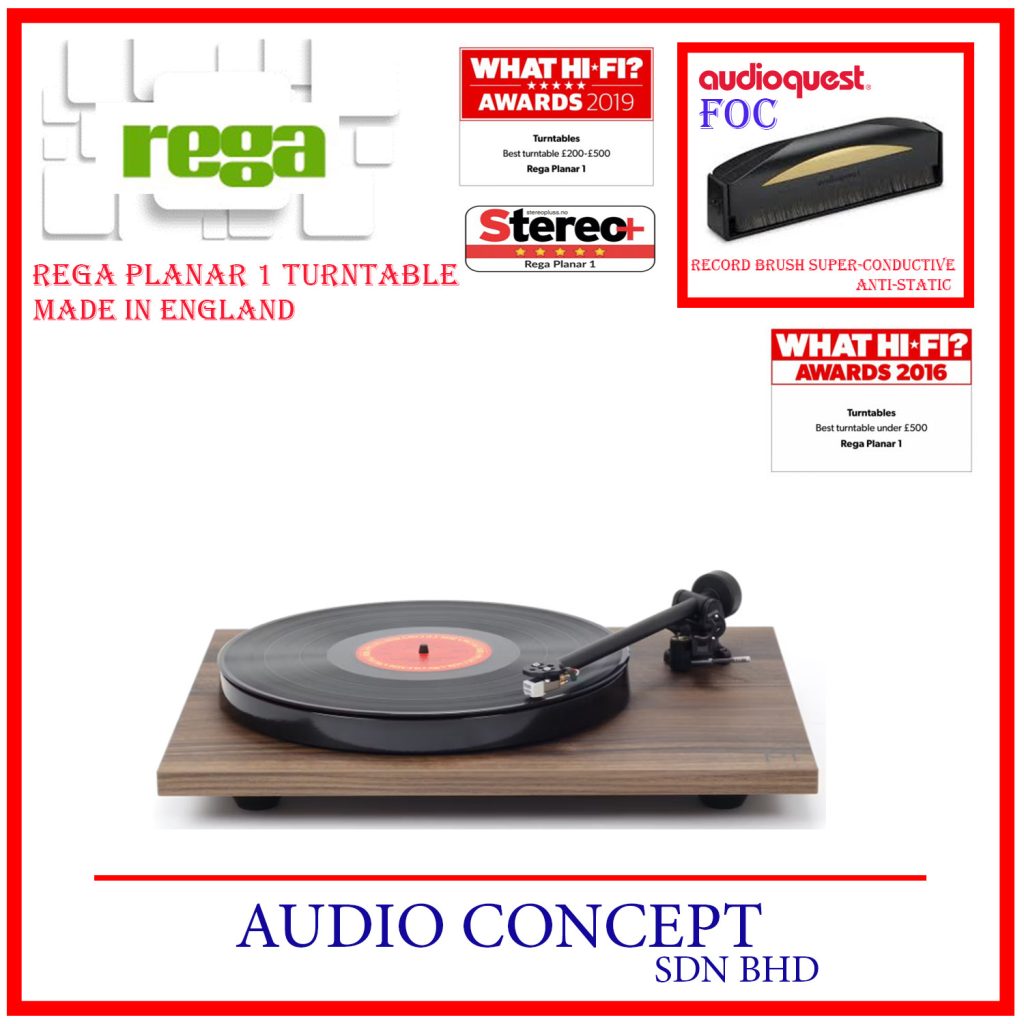 Rega Planar 1 Plus Matt Finish Turntable (Built-In Phono EQ)+Free Gift ...