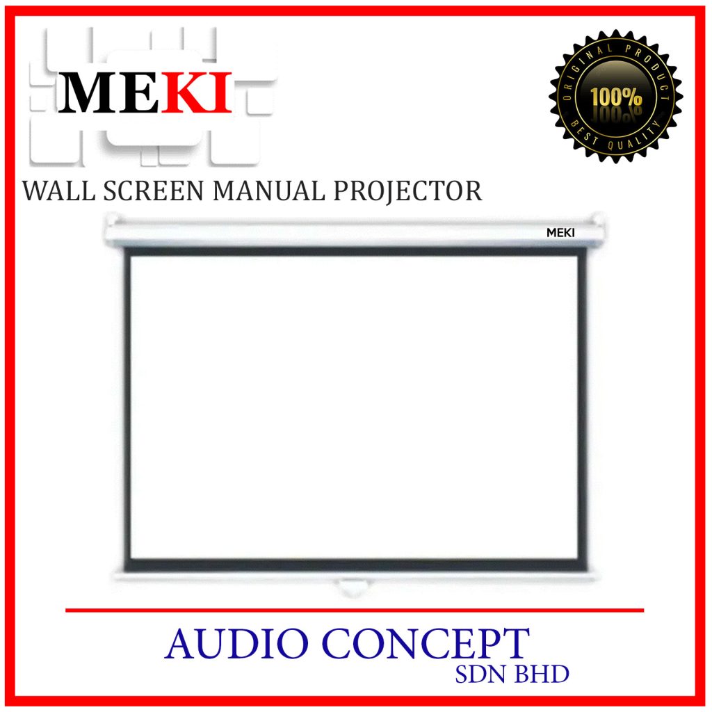 Meki Manual Projector Wall Screen - Audio Concept