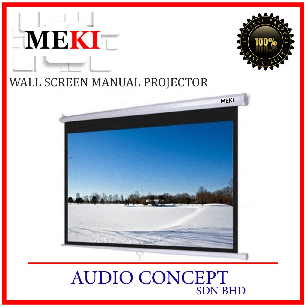 Meki Manual Projector Wall Screen - Audio Concept