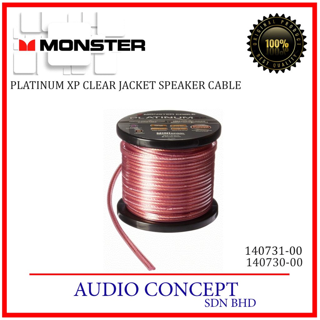 Monster Platinum XP Clear Jacket Speaker Cable - Audio Concept