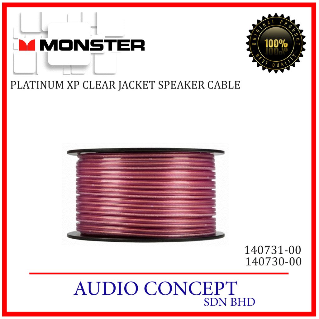 Monster Platinum XP Clear Jacket Speaker Cable - Audio Concept