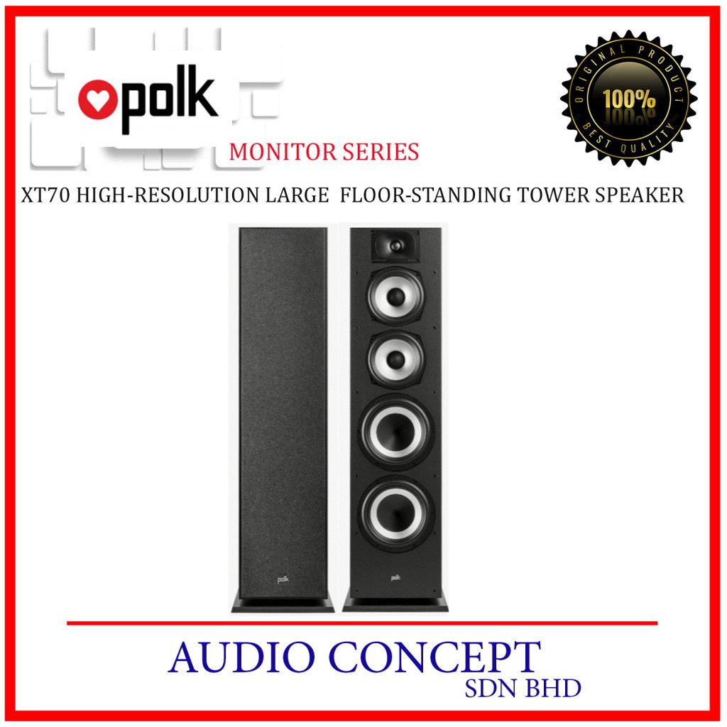 Polk Audio Monitor XT70 High-Resolution Large Floor-Standing Tower ...