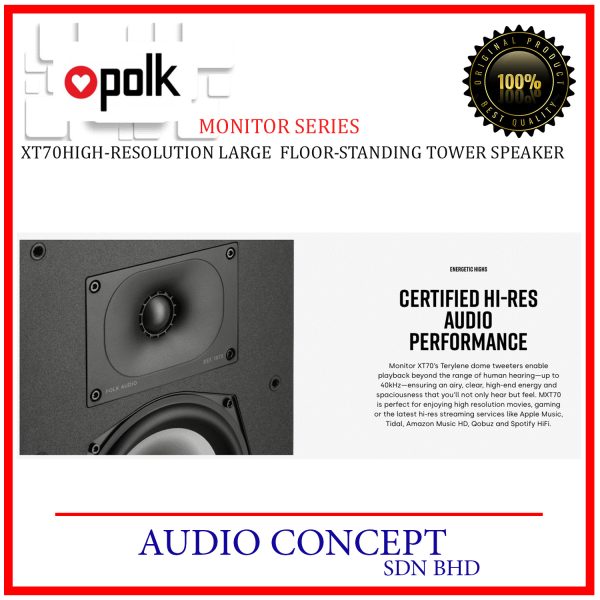 Polk Audio Monitor XT70 High-Resolution Large Floor-Standing Tower ...